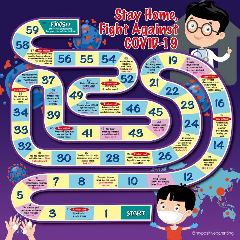 COVID-19 Board Game: Let’s Play and Learn – Positive Parenting